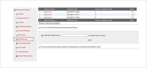 firestorage English | Sending business files quickly