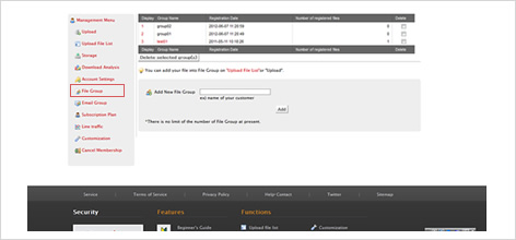 firestorage English | Sending business files quickly